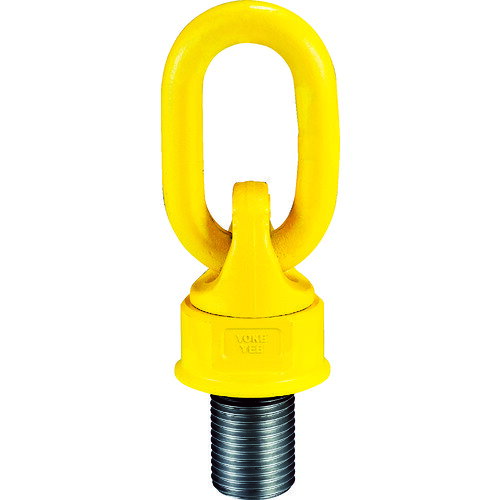 【商品詳細】●ボールベアリング内蔵で、滑らかな動きです。●取付面に対して、リング部が180°可動、軸方向に対しては360°回転します。●JIS型アイボルトでは不可能であった、横吊り作業や引き起こし作業が可能です。●大型金型の移動、反転作業に...