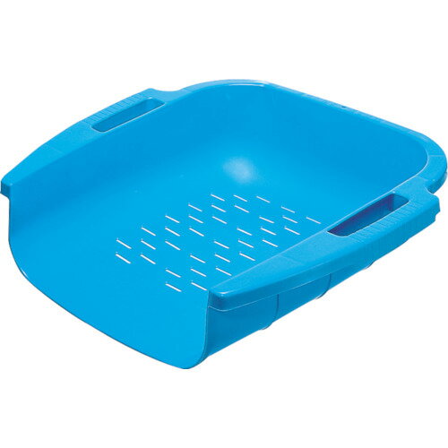 【商品詳細】●持手付で軽量なため、作業性に優れています。●丈夫で長持ちし、農業や造園など幅広く使用できます。●メッシュ形状●砂利の運搬や農業・造園全般に●色：ブルー●幅(mm)：450●奥行(mm)：420●高さ(mm)：124●間口(mm...