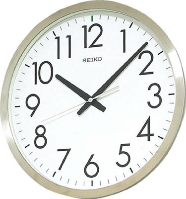 【メーカー型番】KH409S【JANコード】4517228002984【ブランド】SEIKO 【特徴】●秒針連続運針ですので、音が気になりません。【用途】【仕様】●直径(mm):350●厚み(mm):34●金属枠（ステンレス）●前面ガラス●...