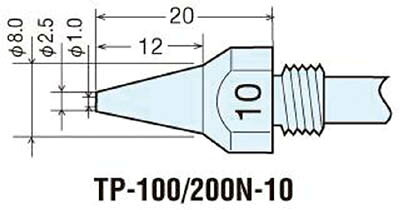【メーカー型番】TP-100N-10【JANコード】4975205561280【ブランド】グット【特徴】【用途】【仕様】●全長(mm):97.5●質量(g):17●ノズル内径(mm):1.0【材質／仕上】【セット内容／付属品】【注意】【原産...