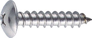 【メーカー型番】B43-0550【JANコード】4989999060058【ブランド】TRUSCO 　【特徴】●頭部外径が大きい丸頭形状で、タップやナットを使用せず、下穴だけで締結ができる薄板鋼板用のねじです。●耐食性のあるステンレスを使用...