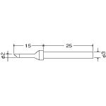 【メーカー型番】CS-20/30RT-2C【JANコード】4975205560504【ブランド】グット【特徴】【用途】【仕様】●適合コテ:CS-21、31●軸径(mm):3●コテ先径(mm):2●質量(g):2【材質／仕上】【セット内容／付...