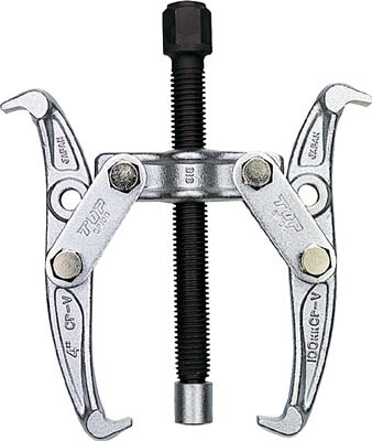 【メーカー型番】GP-150【JANコード】4975180360489【ブランド】TOP【特徴】●保証荷重の大きい、2本爪プーリ抜き工具です。●穴を変えることにより、幅の大きいギヤ、深い所のギヤなどをくわえることができます。●押しねじを締め...