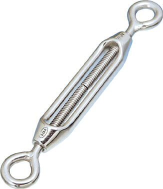 【メーカー型番】TTB-6E【JANコード】4989999018981【ブランド】TRUSCO 　【特徴】●枠を回転させると、緩めたり、締めたりすることができます。【用途】●ワイヤロープの張り具合の調節に。【仕様】●ねじ径:W1/4●使用荷...