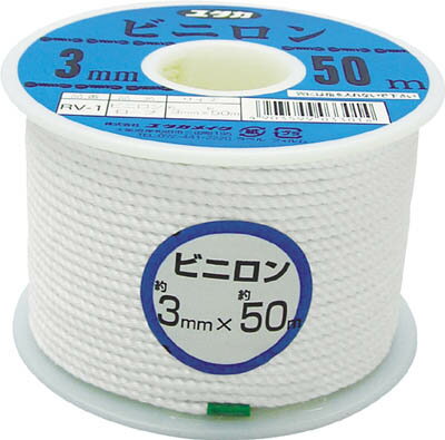 【メーカー型番】RV-2【JANコード】4903599033021【ブランド】ユタカ【特徴】●手触りが良く扱い易い、耐候性、耐久性に優れた強度の強いロープです。【用途】●各種結束、テント・タープ用等。【仕様】●色:白●線径(mm):4●長さ...
