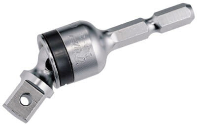 【メーカー型番】EUA-3P【JANコード】4975180222206【ブランド】TOP【特徴】●曲げ角度は30°、コーナー狭所でも楽々作業できます。●インパクト用ソケットを安全に接続するため、付属ピンを連結する穴付です。●電動ドリルでイン...