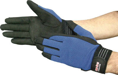 【メーカー型番】7703【JANコード】4952558770309【ブランド】富士グローブ 　【特徴】●人工皮革で摩擦に強いです。●マジック・パイルゴムで手にフィットします。【用途】●配線・配管工事、建築土木工事。【仕様】●色:ブルー/ブラ...