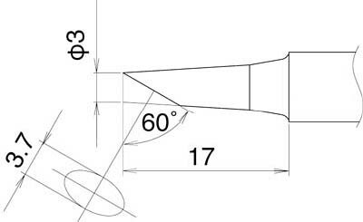 【メーカー型番】T22-C3【JANコード】4962615038303【ブランド】白光　【特徴】【用途】【仕様】●コテ先名称:3C型●質量(g):10●適合コテ:FM2030●ヒーター一体式【材質／仕上】【セット内容／付属品】【注意】【原産...