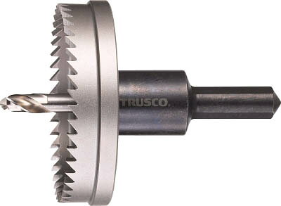 【メーカー型番】TE65【JANコード】4989999820560【ブランド】TRUSCO 　【特徴】●引っ掛かりのない安全設計で鉄板の穴あけに最適です。●鉄板、亜鉛鉄板、ブリキなどの穴あけに最適です。●電気ドリル専用です。【用途】●被削材...