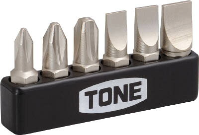 【メーカー型番】BTPM6S【JANコード】4953488293265【ブランド】TONE【特徴】●差込角6.35mmのドライバービットセットになります。【用途】【仕様】●セット内容(点):6●セット内容:BT-P1、BT-P2、BT-P3...