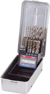 【メーカー型番】COSSD-21【JANコード】4957656532033【ブランド】IS　【特徴】【用途】●被削材:ステンレス、難削材。【仕様】●セット内容(mm):コバルトスパイラルタップ:M3、M4、M5、M6、M8、M10、M12各...
