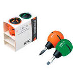 【メーカー型番】TD902【JANコード】4989433818573【ブランド】KTC【特徴】●軸の材質はCr-Vです。●グリップは軽く、ベタつき感がなく環境にやさしいエラストマ樹脂を採用しています。●ギフト用 紙ケース入りです。【用途】●...