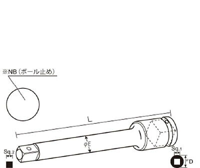 【メーカー型番】315E【JANコード】4560291325504【ブランド】ナック【特徴】●全長を延長させるためのソケットです。●締め付け部分が深くて届かない場合や狭い場合などに最適です。【用途】【仕様】●差込角(mm):凹凸 9.52●...