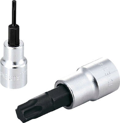 【メーカー型番】3TX-T10【JANコード】4953488139235【ブランド】TONE【特徴】●強力タイプのトルクス[[(R)]]ソケットです。【用途】【仕様】●差込角(mm):9.5●全長(mm):55●先端寸法(mm):2.72●...