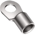 【メーカー型番】R22-10【JANコード】【ブランド】JST【特徴】●接触面（舌部）が丸く、ねじ固定用の取り付け穴がある裸圧着端子です。【用途】●軟銅のより線または、単線の電線を接続するために使用します。【仕様】●電線抱合範囲単線mm:4...