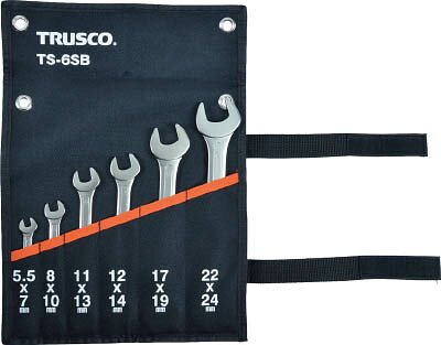 【メーカー型番】TS-6SC【JANコード】4989999207408【ブランド】TRUSCO 　【特徴】●仕上面は美しく、肌触りが良く重量感があります。●表面処理は三価クロムメッキです。【用途】【仕様】●セット内容(点):6●セット内容:...