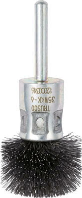 【メーカー型番】35WKK-6【JANコード】4989999148978【ブランド】TRUSCO 　【特徴】●底面方向および、側面方向同時に研磨できます。●自動機、ボール盤など、回転工具に取り付けて使用します。【用途】●各種金属のサビ、汚れ...
