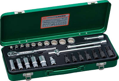 【メーカー型番】MX300【JANコード】4953488017311【ブランド】TONE【特徴】●産業機械、自動車などの整備に必要な工具を厳選したセットです。●ディープソケット、ヘキサゴンソケットが入っています。【用途】●産業機械、自動車な...