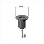 【メーカー型番】64102【JANコード】【ブランド】ナカニシ【特徴】●研磨ディスクを貼り付け使用します。●弾力性に富むゴム質により平面から曲面の仕上げに最適です。【用途】【仕様】●最高使用回転数(rpm):20000●外径(mm):20●...