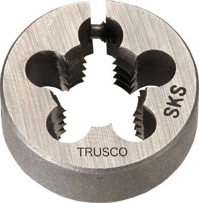 【メーカー型番】TKD-38PF1/4-19【JANコード】4989999316926【ブランド】TRUSCO 　【特徴】●調整ねじ付なので、寸法の調整ができます。●ねじ山を修正する時にも使用できます。【用途】●被削材:鉄、軽金属。●おねじ...