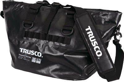【メーカー型番】TTBL-BK【JANコード】4989999338980【ブランド】TRUSCO 　【特徴】●雨や汚れに強く丈夫な素材であるターポリン生地を使用したバッグです。●ターポリン生地をウェルダー加工し、止水ファスナーを使用している...
