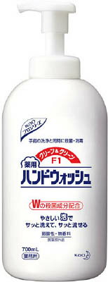 【メーカー型番】508034【JANコード】4901301508034【ブランド】Kao【特徴】●1剤で効果の高い洗浄と殺菌（W殺菌剤配合）が同時にできる手指用洗浄殺菌剤。滑らかな泡が素早く広がります。●泡切れが良く、すすぎが早いです。●保...