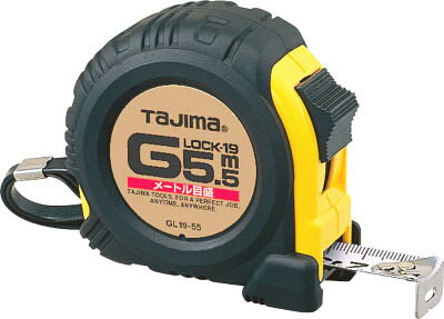 【メーカー型番】GL19-55BL【JANコード】4975364024497【ブランド】タジマ【特徴】●弾力ある弾性樹脂でコンベ全体をガード、落としても建材を傷つけにくいです。●爪飛び防止用プロテクター付です。【用途】【仕様】●テープ長さ(...