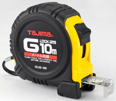 【メーカー型番】GL25-100BL【JANコード】4975364025234【ブランド】タジマ【特徴】●弾力ある弾性樹脂でコンベ全体をガード、落としても建材を傷つけにくいです。●爪飛び防止用プロテクター付です。●ヨンゴーゴーピッチ表示付で...