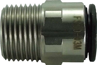 【メーカー型番】FS10-03M【JANコード】4537327045033【ブランド】チヨダ【特徴】【用途】【仕様】●適合チューブ外径D(mm):10●接続口径:R3/8●質量(g):22.9●使用流体:空気、水●流体温度:-5〜60℃(空...