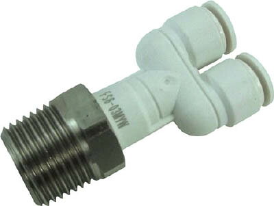 【メーカー型番】FS6-03MYW【JANコード】4537327046474【ブランド】チヨダ【特徴】【用途】【仕様】●適合チューブ外径D(mm):6×6●接続口径:R3/8●質量(g):31.0●使用流体:空気、水●流体温度:-5〜60℃...