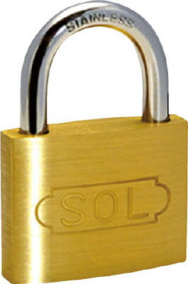 【メーカー型番】2500SSD40【JANコード】4994421152409【ブランド】SOL【特徴】●ツル部をステンレス（SUS304）にし強度を増しています。●複数の施錠箇所を管理できる同一鍵タイプです。●本体は真鍮製で、より耐久性優れ...