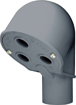 【メーカー型番】EC28GHW【JANコード】4571486500170【ブランド】日動電工【特徴】●高耐候性・耐衝撃性樹脂を使用し、グレードアップしました。【用途】●低圧引込線の取出し口の雨除けに使用。【仕様】●色:グレー●適合電線管:V...