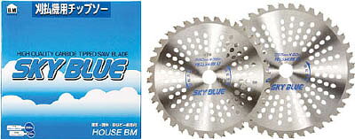 【メーカー型番】SB-255【JANコード】4986362511674【ブランド】ハウスB．M 　【特徴】●チップ斜埋込型、軽量メッシュで鋭い切れ味を実現しました。【用途】●一般草刈り、笹、カヤ、ススキ、小雑木用。【仕様】●外径(mm):2...