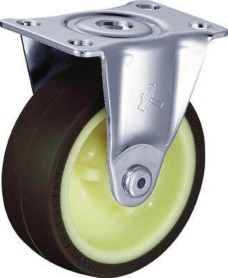 【商品詳細】●耐油性、耐摩耗性に優れています。●RoHS適合品です。●許容荷重(kgf):10.2●車輪径D(mm):25●車輪幅(mm):12●取付高H(mm):35●取付座A×B(mm):37×18●取付ピッチX×Y(mm):29（2穴...