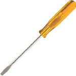 【商品詳細】●耐久性に優れたドライバーです。●各種ネジの締付、取外しに。●刃先:[[（-）]]4.0×0.5●軸長(mm):75●全長(mm):150●グリップ径(mm):16【送料について】北海道、沖縄、離島は送料を頂きます。