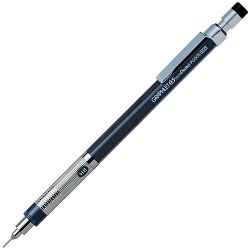 メーカー：ぺんてる品番：PG505-ADJANコード：4902506314130製図用シャープの決定版。芯硬度表示窓付き、すべり止めローレット加工。サイズ:軸径 9mm ×奥行 8mm × 長さ 145mm重さ:10g芯径:0.5mm材質:...