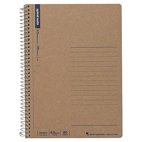 マルマン スパイラルノート B6 ヨコケイ80枚 N238ESJANコード4979093238804あらゆる使用シーンに対応する機能を付加した、マルマンの考えるベーシックノートです。表紙：クラフトボール、筆記用紙　68g／平方メートル◆製本...