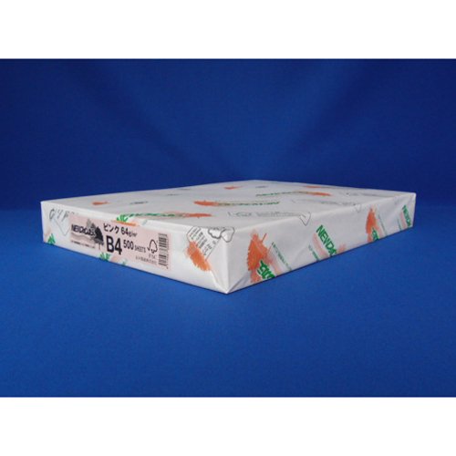 【商品型番】　NEWファインカラーB4ピンク　【商品説明】　●本体色(軸色)：ピンク ●規格：B4判●坪量：64g／m2●四六判換算：55kg●紙厚：0．09mm