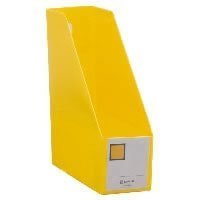 【商品型番】　4653キイ　【商品説明】　●カラー／黄●サイズ／A4タテ●寸法／幅103×奥行260×高さ312mm●材質／再生PP55％●見出し紙2枚付き●ワンタッチ底●単位／1個●メーカー品番／4653キイ
