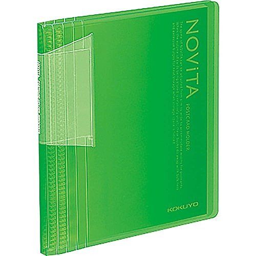 コクヨ ポストカードホルダー ノビータ ハセ-N60LGJANコード：4901480268057【寸法】 10×141×157mm【サイズ】 A6-S 【台紙枚数】 60枚【収容枚数】 60枚(120枚)中身に合わせて背幅が変わるポストカー...