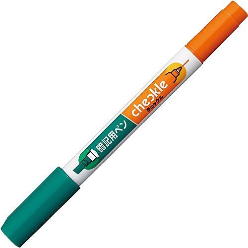 コクヨ 暗記用ペンチェックル PM-M120-1PJANコード：4901480316130【仕様】中字角芯・緑:細字・オレンジ【商品外寸法】軸径φ13mm×長さ142mm【インク】水性染料インク●赤いシートを被せれば隠れる、文字の上から塗る...