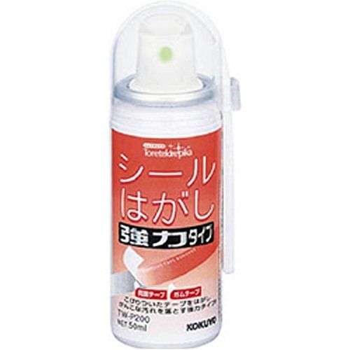 コクヨ シールはがし TW-P200JANコード：4901480814094容量：50ml主成分：酢酸ブチル・ミネラルスピリット・シクロヘキサン・LPG●容器外寸法:φ35・106●付属品:ヘラ1本両面テープやガムテープなどのこびりついたテ...