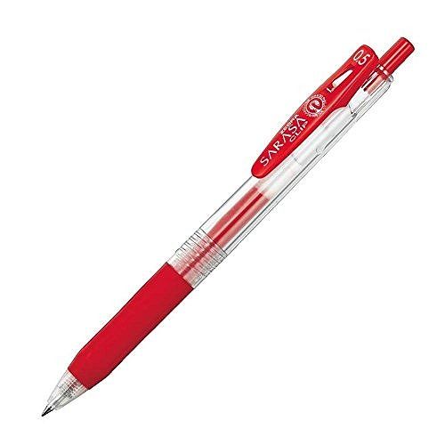 ゼブラ サラサクリップ 0.5 赤 P-JJ15-RJANコード：4901681144730全長14.1cm【ボール径】0.5mm:水性顔料【重量】10.9g【最大軸径】11.0mm【軸】樹脂・ラバーグリップ付き「ゼブラ サラサクリップ0....