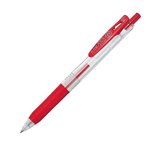 ゼブラ サラサクリップ 0.4 赤 P-JJS15-RJANコード：4901681441235全長14.1cm【ボール径】0.4mm:水性顔料【重量】10.9g【最大軸径】11.0mm【軸】樹脂・ラバーグリップ付き「ゼブラ サラサクリップ0...
