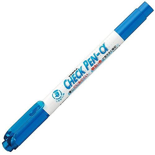 ゼブラ チェックペンα 青 WYT20-BLJANコード：4901681455423【特長】「キレイに仕上がる」チェックペン【キレイに仕上がる理由1】明るい色:だから文字が読みやすい【キレイに仕上がる理由2】裏面ににじみにくい:だからキレイ...