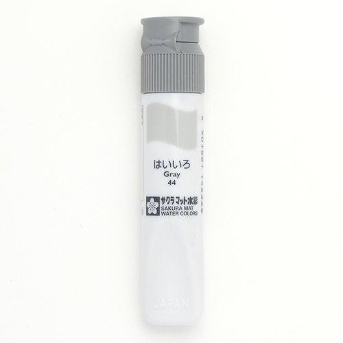 サクラ マット水彩 12MLポリ ハイ MWP-44JANコード：4901881142338マット水彩絵具 12ml ポリチューブ入 灰色 MWP-44 単色:バラマット水彩絵具は、透明調にも不透明調にもできる絵具です。学童用に開発されまし...