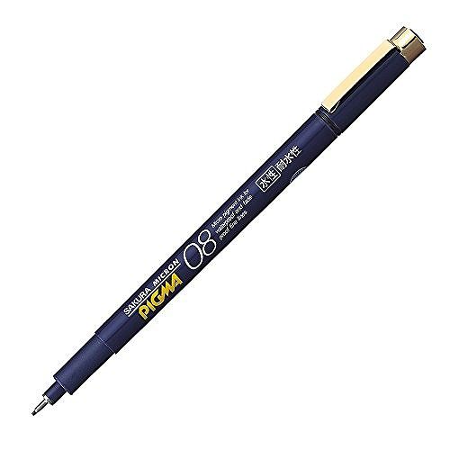 サクラ ピグマ08 ESDK08-49 クロJANコード：4901881812910【本体サイズ】キャップ付き135mm×最大径10.5mm【インキ】水性顔料インキ:耐水性・耐光性【用途】フロッピーディスク等のラベル書き・ノート・手紙・イラ...