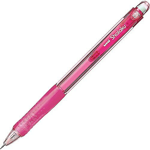 三菱鉛筆 ベリーシャ楽 透明ピンク M5100T 13JANコード：4902778716793軸経11mm × 厚さ16mm × 全長140mm重量:8.7gノック式・先端パイプスライド機構。芯径：0.5mm長：140mmラバーグリップ消し...