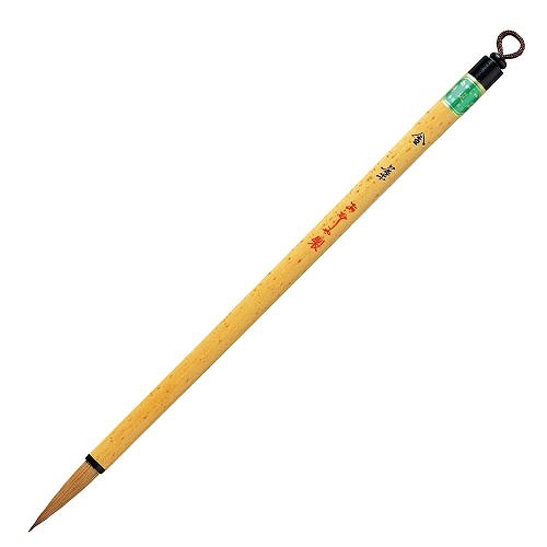 あかしや 書道筆細 金葉 PS-203JANコード：4963095093905幅0.8cm×高21.6cm×奥0.8cm奈良・筆匠【あかしや】●奈良筆の原料／筆造りには柔剛程良く、墨含みの良い獣毛を10数種類より選びますが、その動物の種類や...