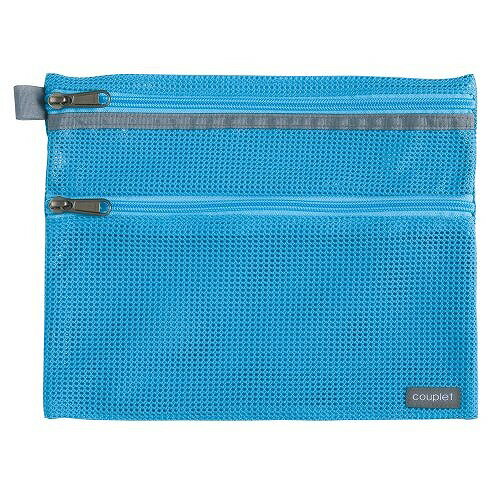 セキセイ メッシュケース A5 Lブルー CP-3356-11JANコード：49742141550535×25×20.5cm●汚れや水に強いビニール＆通気性が良いメッシュ●濡れた小物や液体化粧品、メッシュ生地では危険なカッターなどの文具類を...